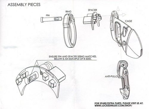 Cinto de Castidade Anti Escape The Vice Standard - Chastity