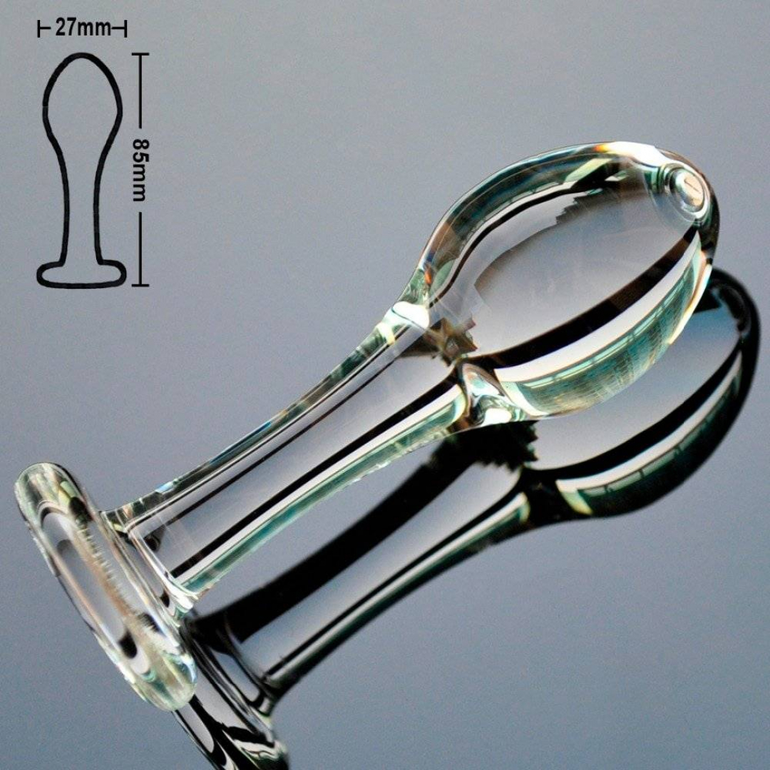 Kit 3 Plugs em Vidro Cristal - Chastity