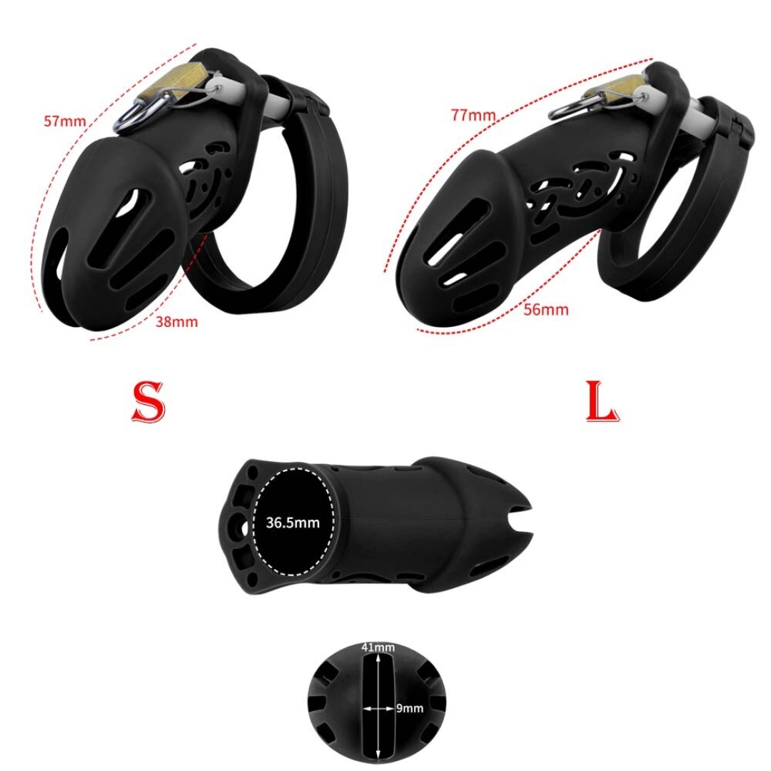 Cinto de Castidade Gaiola Maleável Silicone FRRK CB Chastity - Chastity